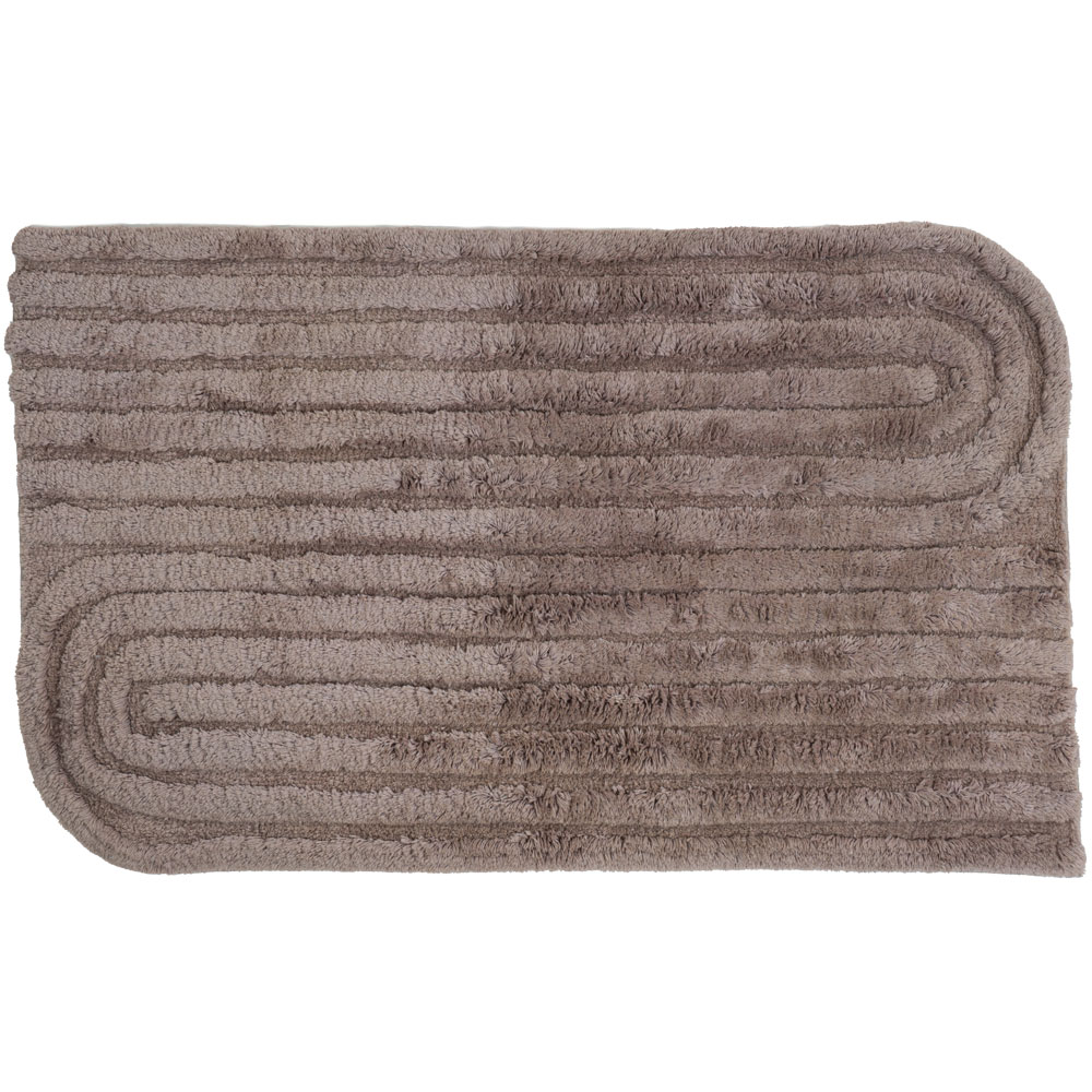 Badmat Benja - Taupe 50 x 80 cm - Veer Carpets - | HomeDeco.nl