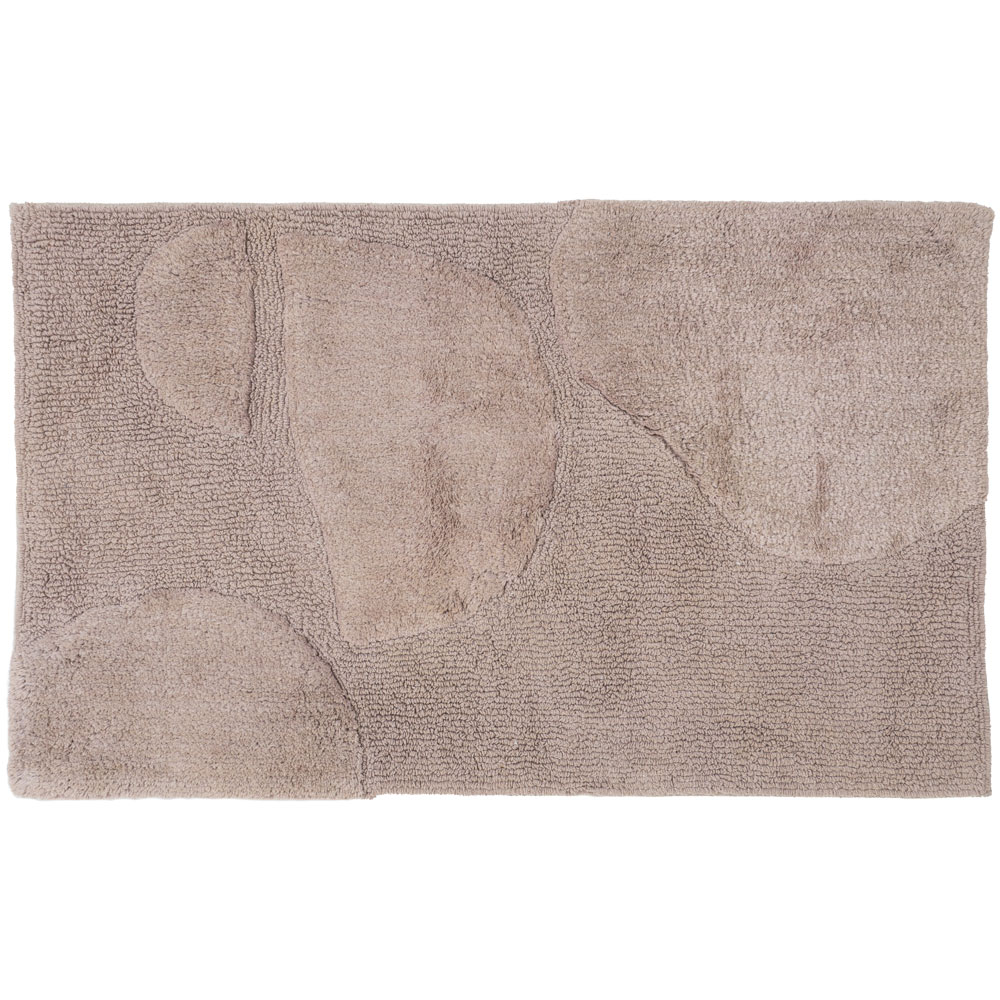 Badmat Boaz - Taupe 60 x 100 cm - Veer Carpets - | HomeDeco.nl